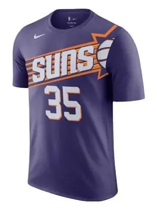 Nike Nba Phoenix Suns Kevin Durant T-shirt - Purple/white/orange