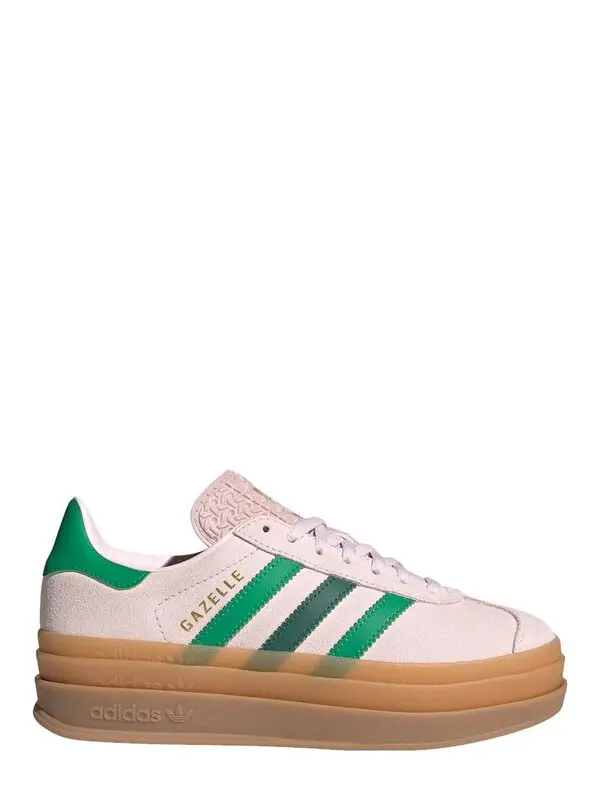 Adidas Gazelle Bold Sneakers - Almost Pink/court Green/gold Metallic