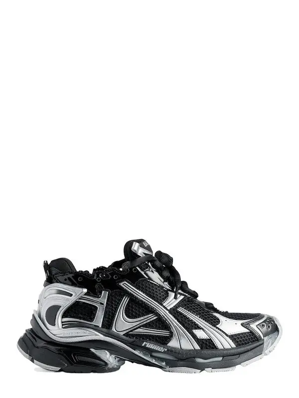 Balenciaga Runnerin Sneakers - Black/silver