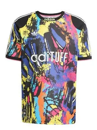 Adidas Printed Jersey - Multicolor Bright Yellow