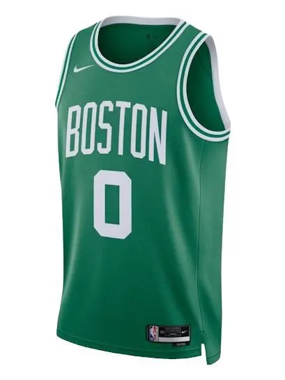 Nike Nba Boston Celtics Jayson Tatum Icon Edition Jersey - Green/yellow