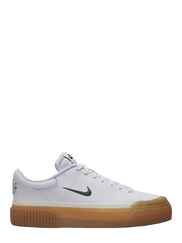 Nike Court Legacy Lift Sneakers - White/university Red/gum Yellow
