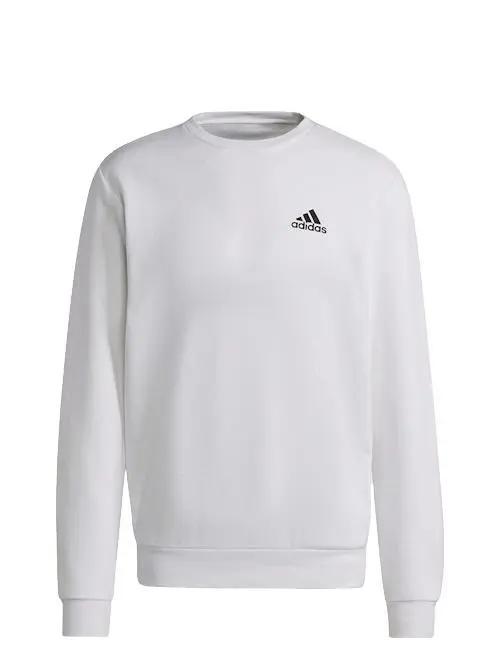 Adidas Essentials Fleece Sweatshirt - White/black