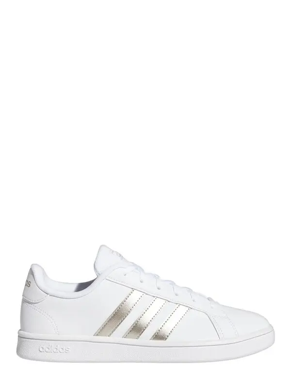 Adidas Grand Court Base Sneakers - Cloud White/platinum Metallic