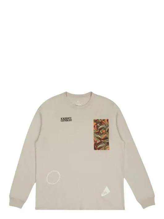 Nike Kyrie Journey Reward Long Sleeve Loose Fit T-shirt - Light Bone