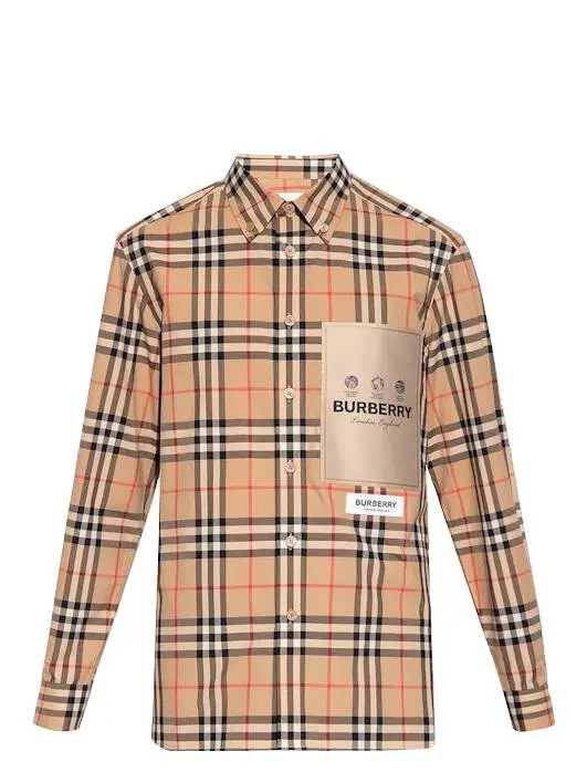 Burberry Cuthbert Checked Shirt - Beige