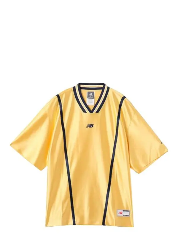 NEW BALANCE In Game Tricot Shooting T-shirt - Yellow/navy Blue