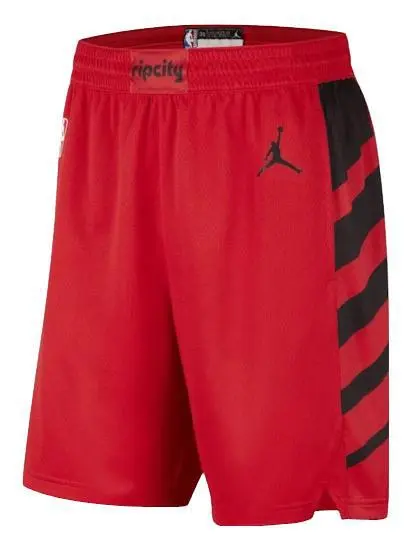 JORDAN Nba Portland Trail Blazers Statement Edition Shorts - Red/black