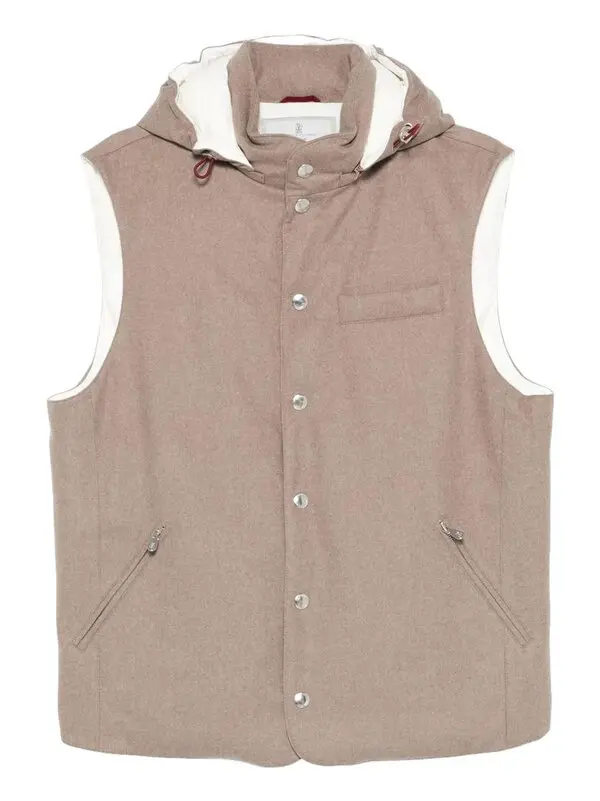 Brunello Cucinelli Sleeveless Vest - Beige