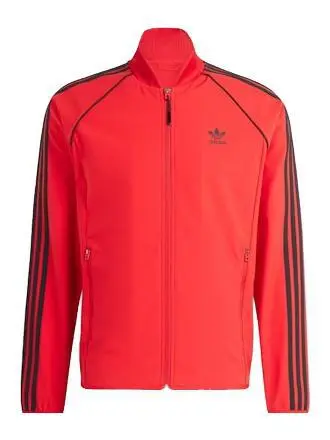 Adidas Superstar Bonded Track Top - Better Scarelet Red/black