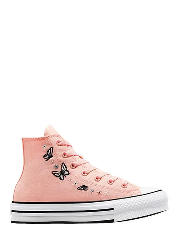 CONVERSE Chuck Taylor All Star Eva Lift Hi Sneakers - Soft Peach/white/black