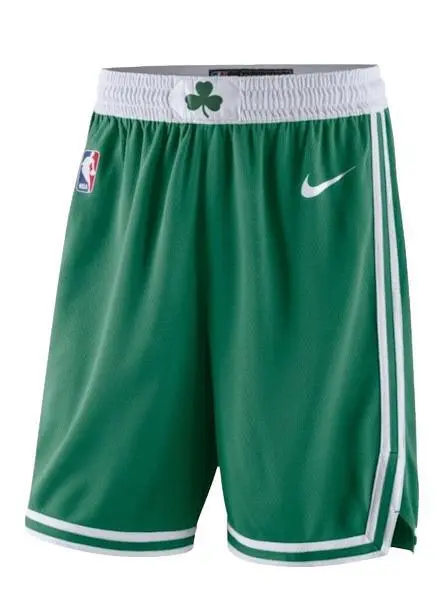 Nike Nba Boston Celtics City Edition Dri-fit Swingman Shorts - Green/white