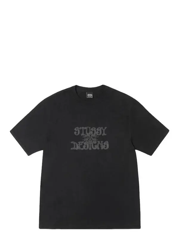 StÜssy Wes Palms Pigment Dyed Tee Shirt - Black
