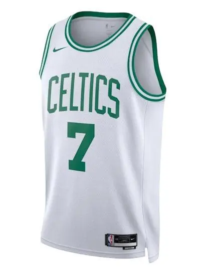 Nike Nba Boston Celtics Jaylen Brown Association Edition Swingman Jersey - White/green