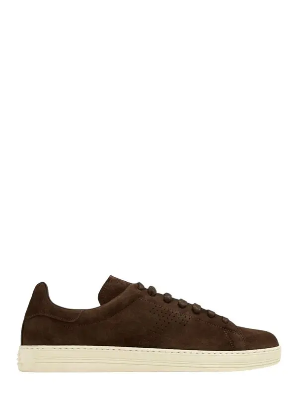 TOM FORD Warwick Leather Sneaker - Brown