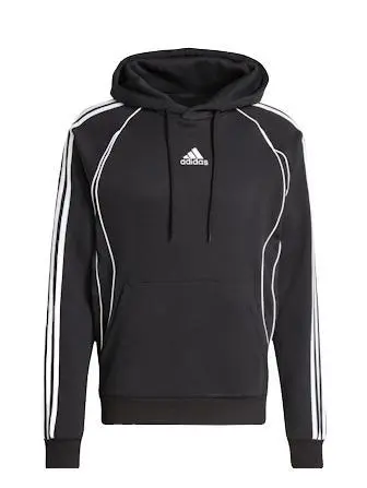 Adidas Adicolor Teamgeist Cut Line Hoodie - Black White