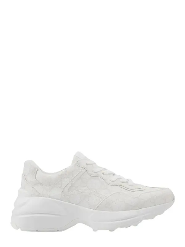 Gucci Rhyton Monogram Sneakers - White