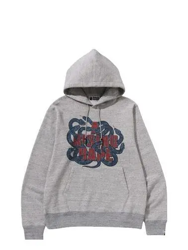 A BATHING APE Year Of Snake Pullover Hoodie - Gray