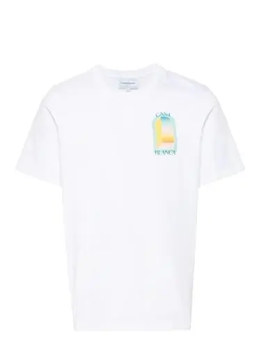 Casablanca L'arche Colore Design T-shirt - White