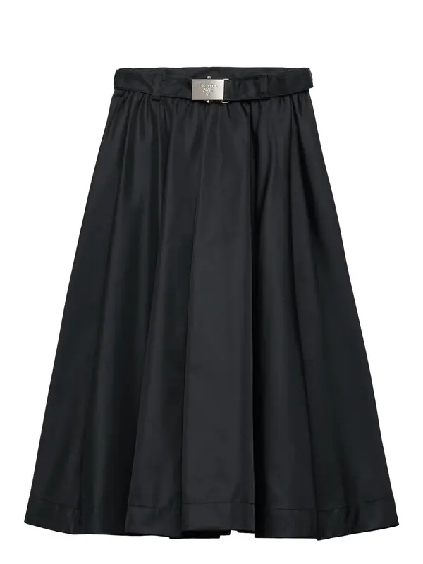 Prada Re-nylon Flared Skirt - Black