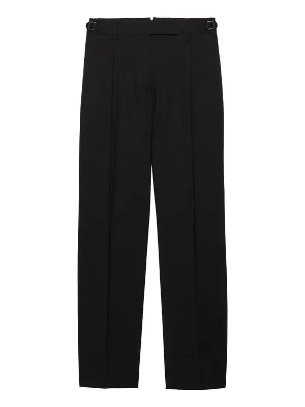 Prada Light Wool Trousers - Black