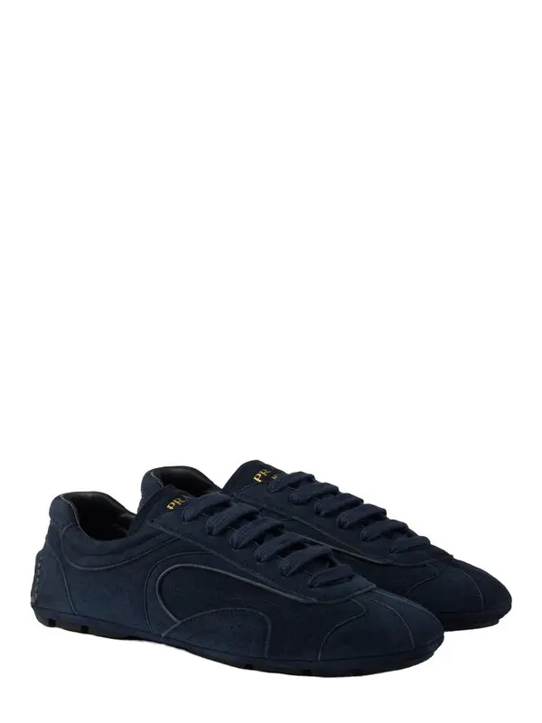 Prada Montecarlo Re-edition 2005 Suede Sneakers - Navy