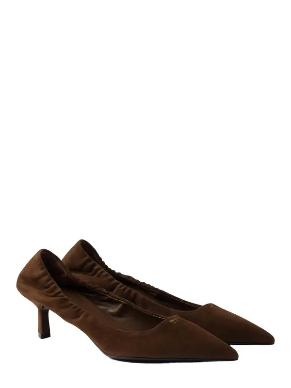 Prada Suede Pumps - Brown