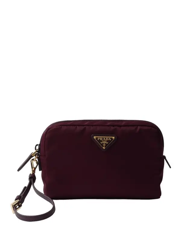 Prada Re-nylon Pouch - Burgundy