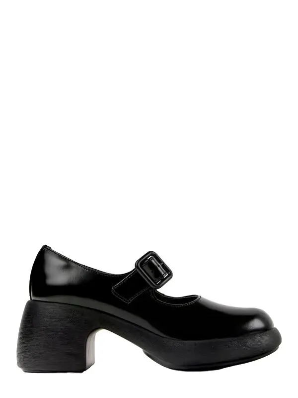 Camper Thelma Ii Buckle-strap Platform Pumps - Black