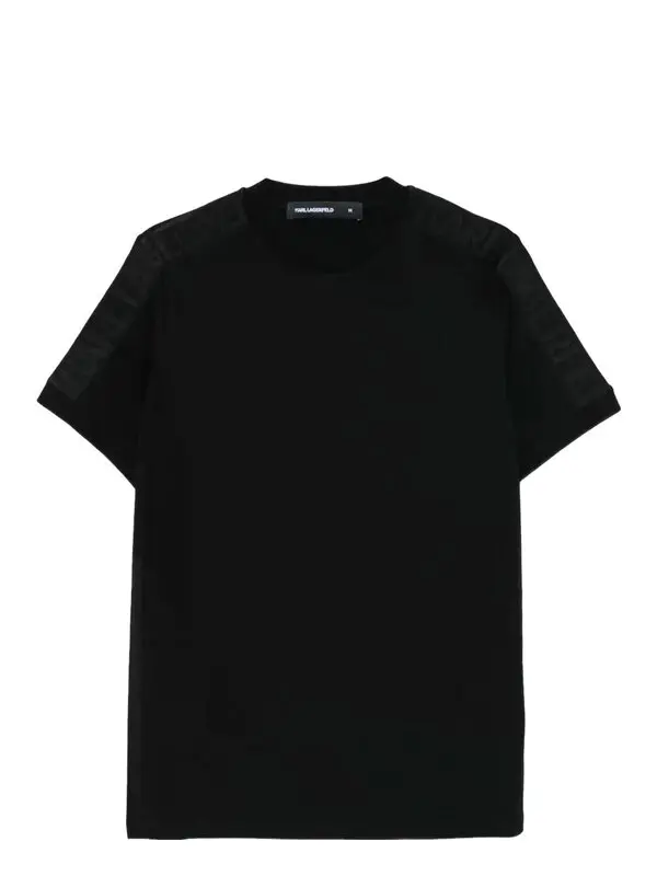 Karl Lagerfeld Logo-detail Cotton T-shirt - Black