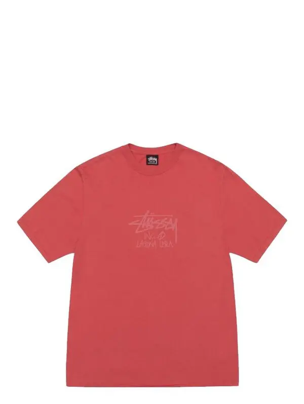StÜssy Laguna Usa Pigment Dyed Tee Shirt - Guava