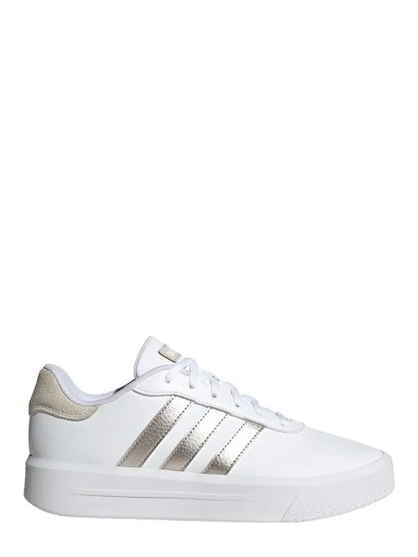 Adidas Court Platform Sneakers - Cloud White/champagne Met./alumina