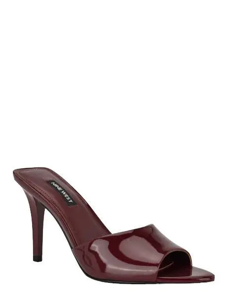 Nine West Hather Stiletto Sandals - Dark Red