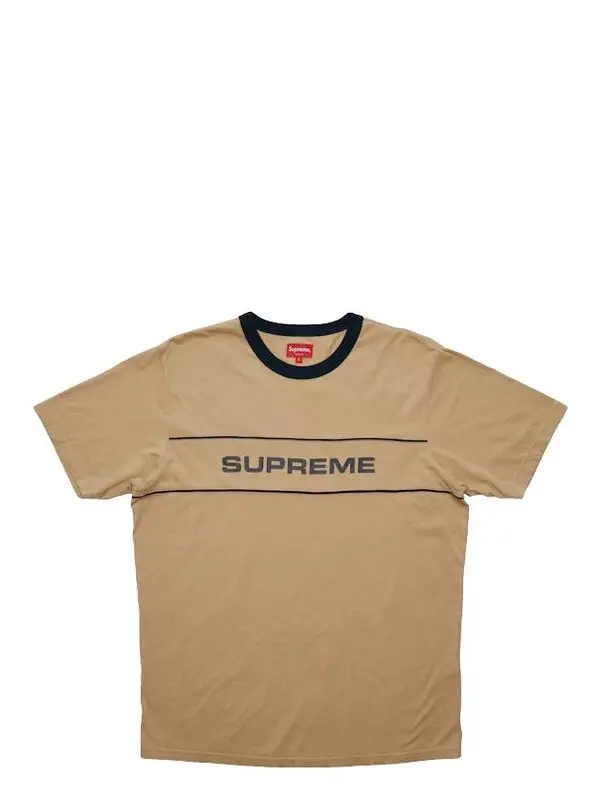 Supreme Team Ringer Tee Shirt - Tan