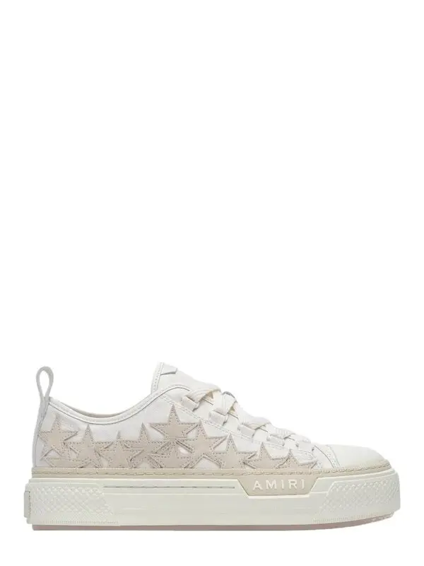 Amiri Stars Court Low Top Sneakers - Alabaster