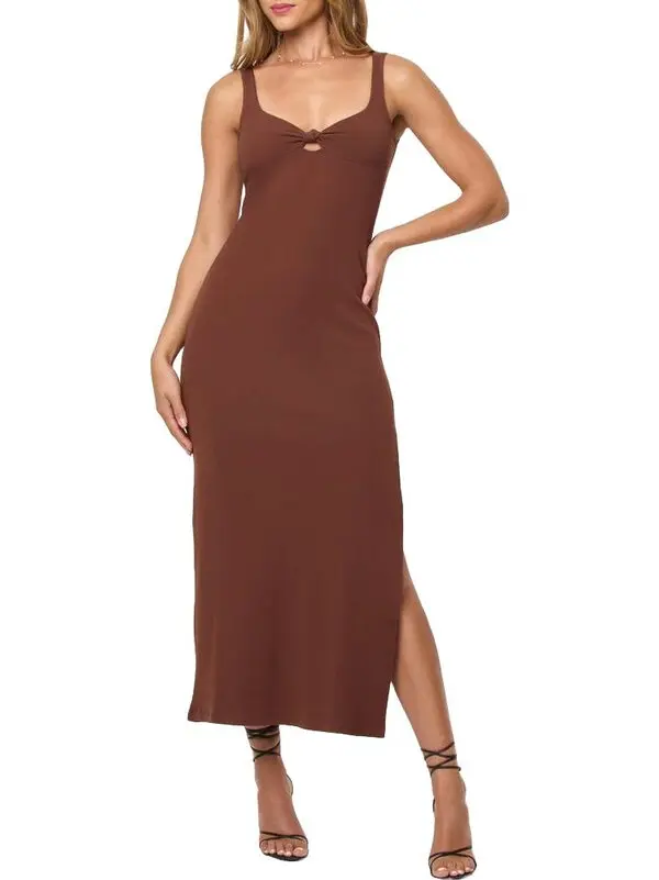 L*Space Alexis Cover-up Midi Dress - Cafe