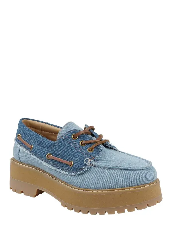CANDIE'S Biz Platform Loafer - Blue