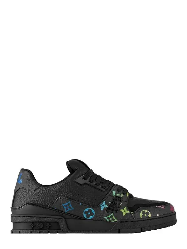 LOUIS VUITTON Trainer Monogram Sneakers - Black