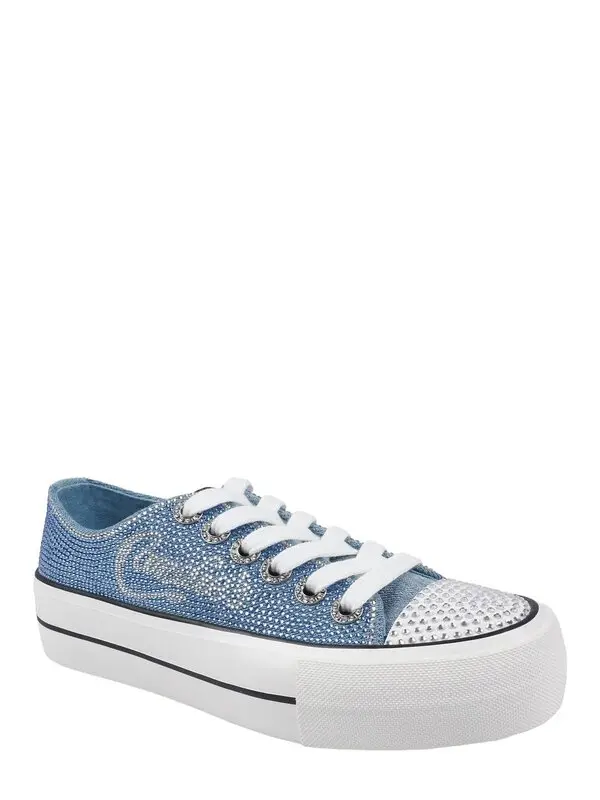 CANDIE'S Leann Low Top Platform Sneakers - Blue