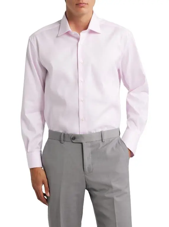 ETERNA Cover Modern Fit Non-iron Cotton Cover Shirt - Pink