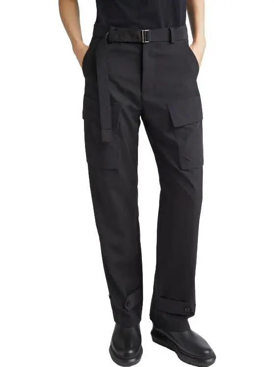Sacai Suiting Cargo Pants - Black