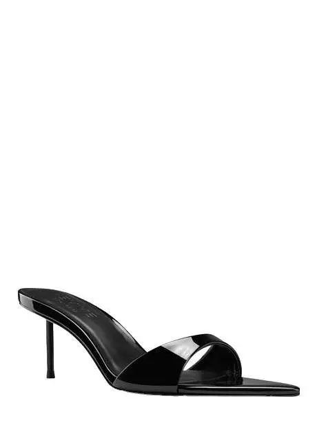 Femme La Marseille Pointed Toe Slide Sandal - Black