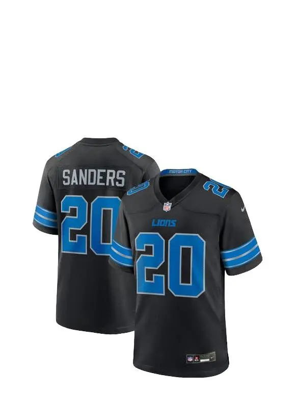 Nike Barry Sanders Detroit Lions Retired Player Game Jersey - Black