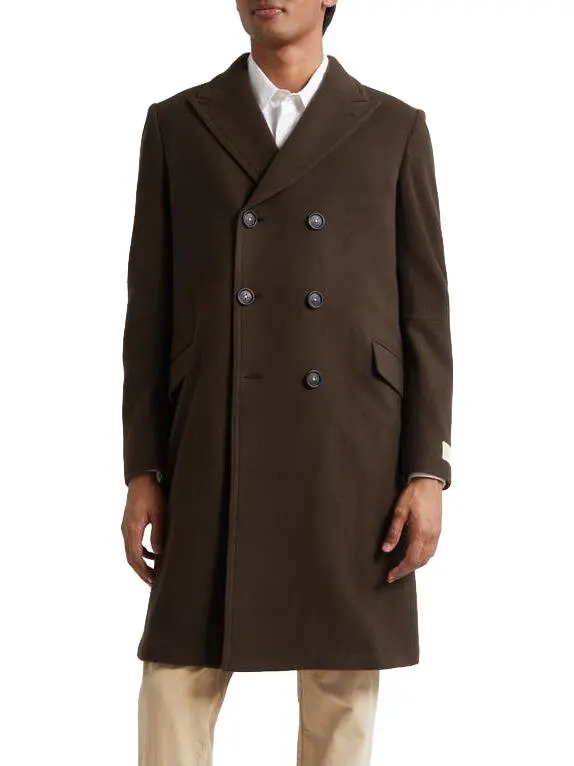 Massimo Alba Dodge Double-breasted Virgin Wool Coat - Caffe