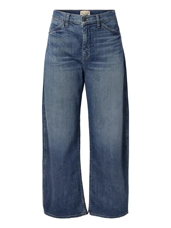 NILI LOTAN Tribeca High-rise Tapered Jeans - Blue