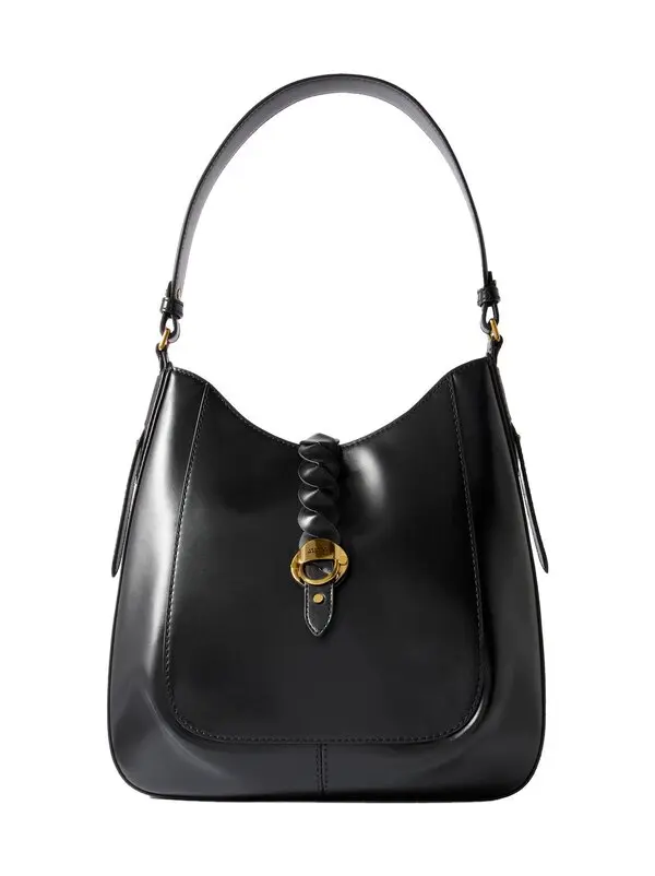 Isabel Marant Altay Leather Shoulder Bag - Black
