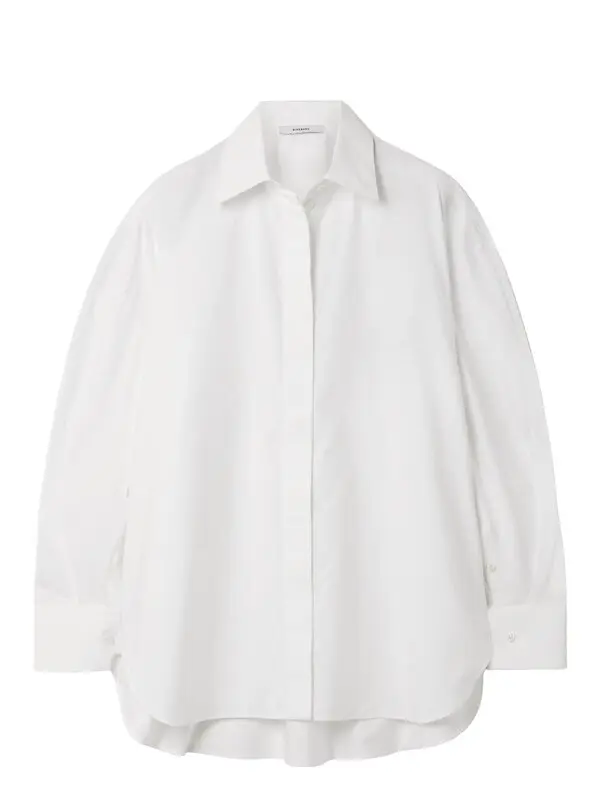 Givenchy Embroidered Cotton-poplin Shirt - White