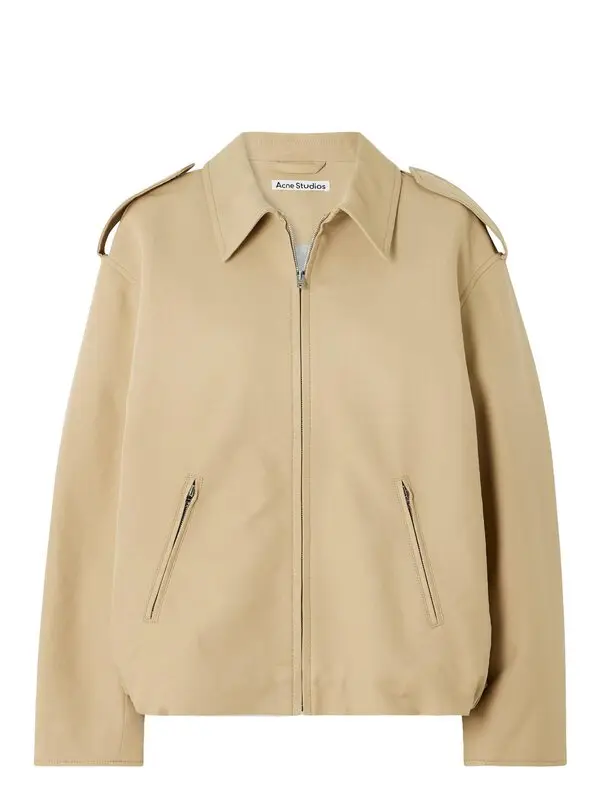 Acne Studios Cotton-dupioni Jacket - Neutrals