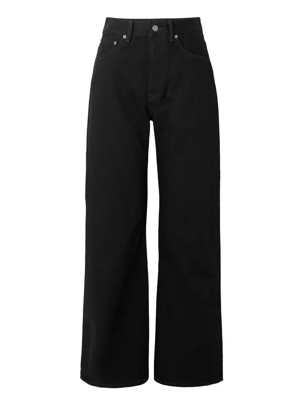 Acne Studios High-rise Wide-leg Jeans - Black