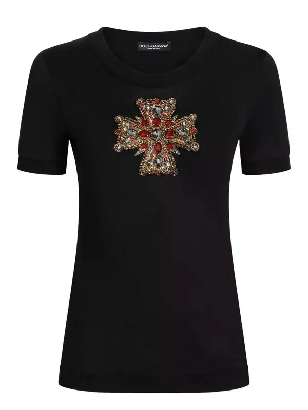 Dolce & Gabbana Cross-motif T-shirt - Black